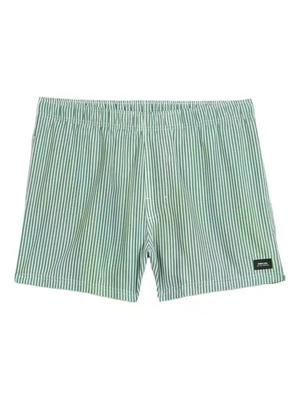 OSKLEN Litoral Striped Swim Shorts - Green
