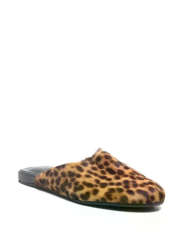 ANCIENT GREEK SANDALS Leopard-print Mules - Brown