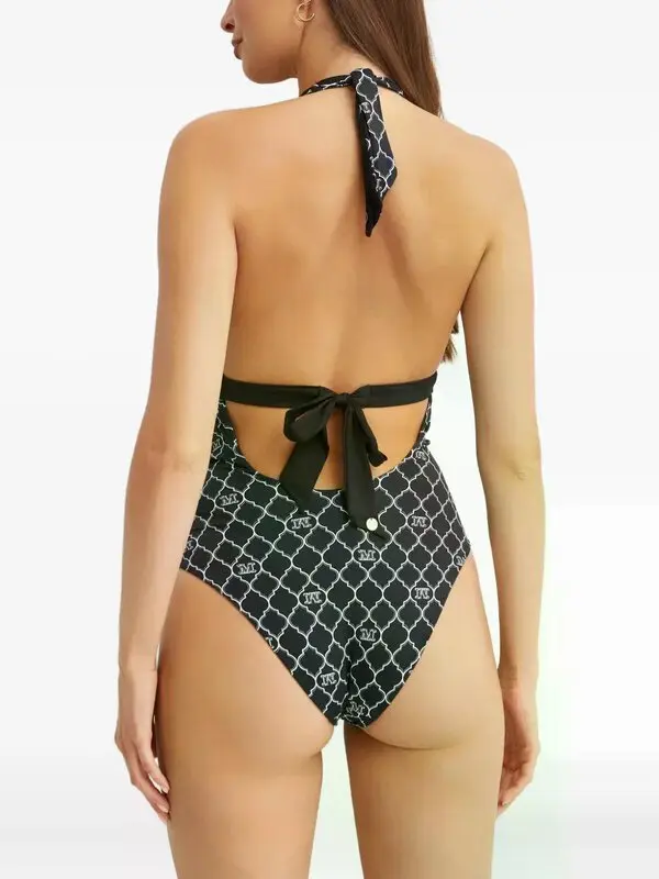 Max Mara Monogram Print Swimsuit