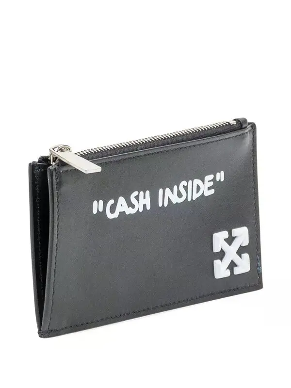 Off-White Zipped Card Holder
