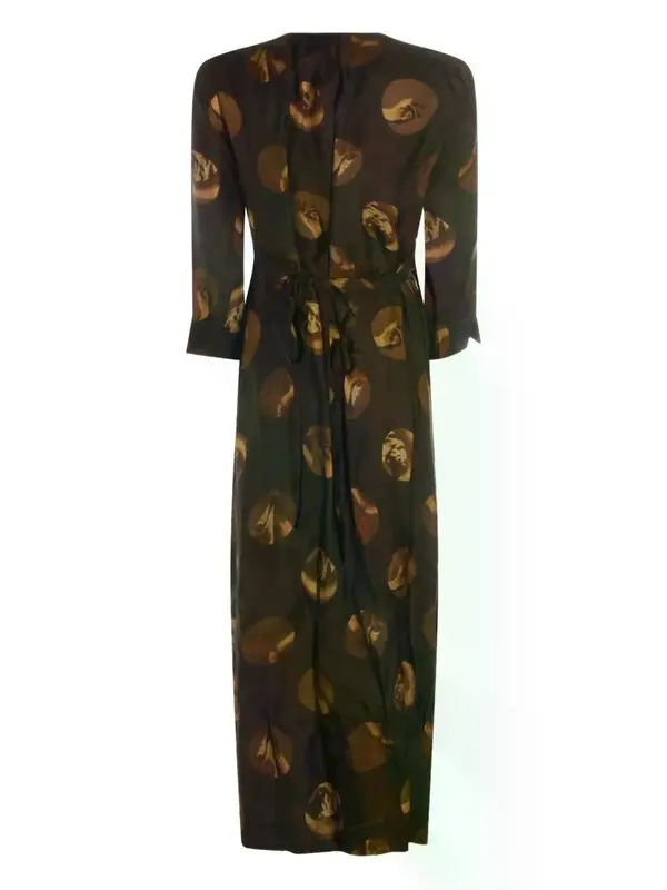 UMA WANG Printed Wrap Dress