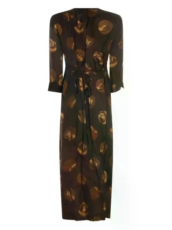 UMA WANG Printed Wrap Dress