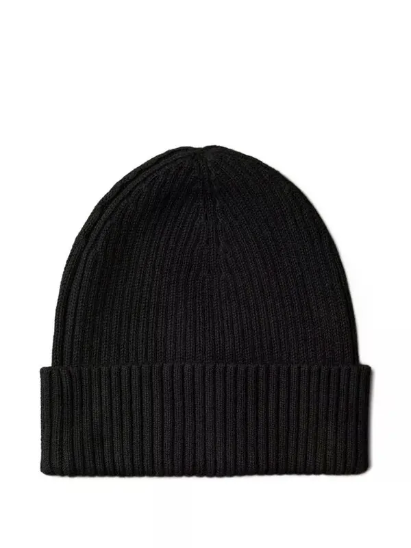Calvin Klein Logo-patch Ribbed Beanie