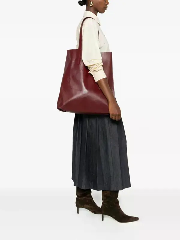FORTE_FORTE Embossed Leather Tote Bag