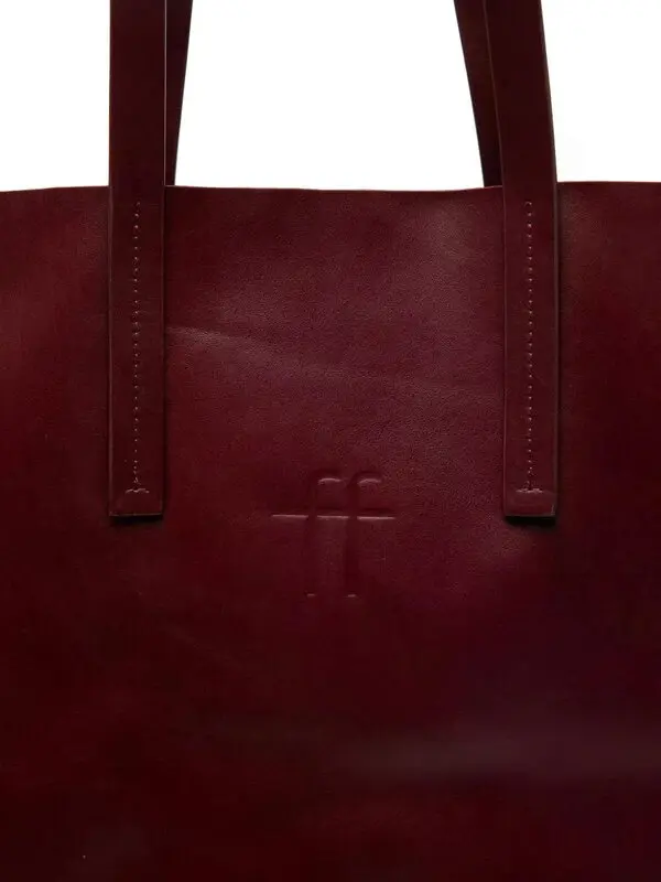 FORTE_FORTE Embossed Leather Tote Bag
