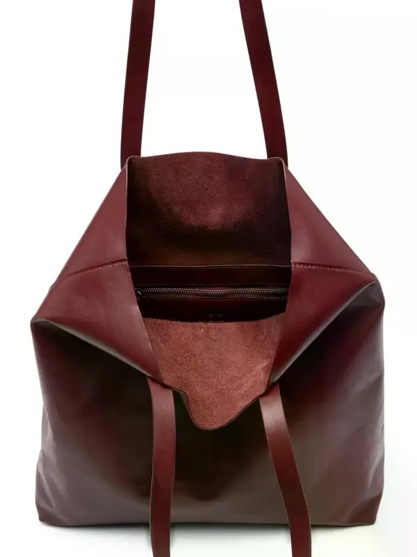 FORTE_FORTE Embossed Leather Tote Bag