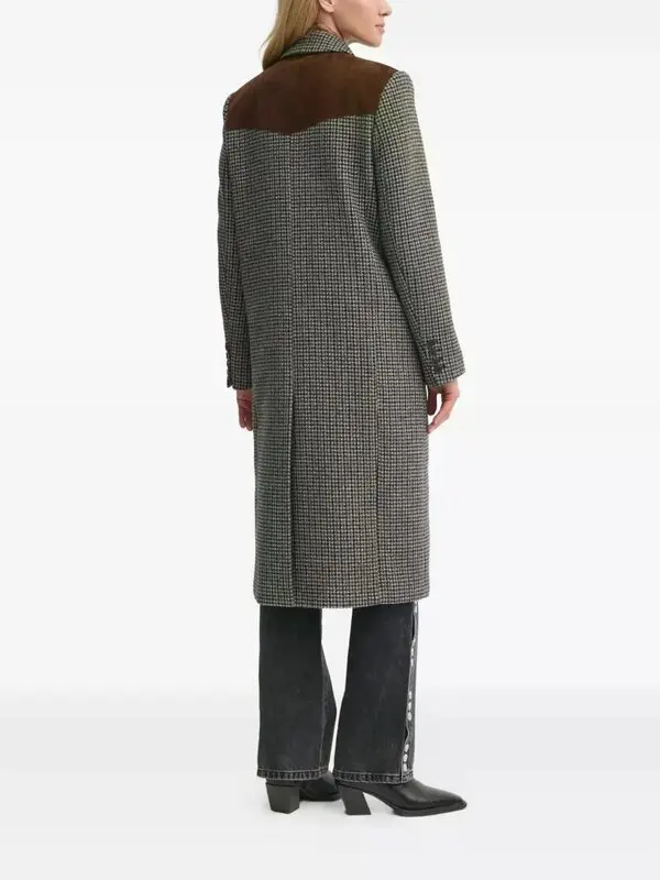 The Kooples Houndstooth Single-breasted Coat