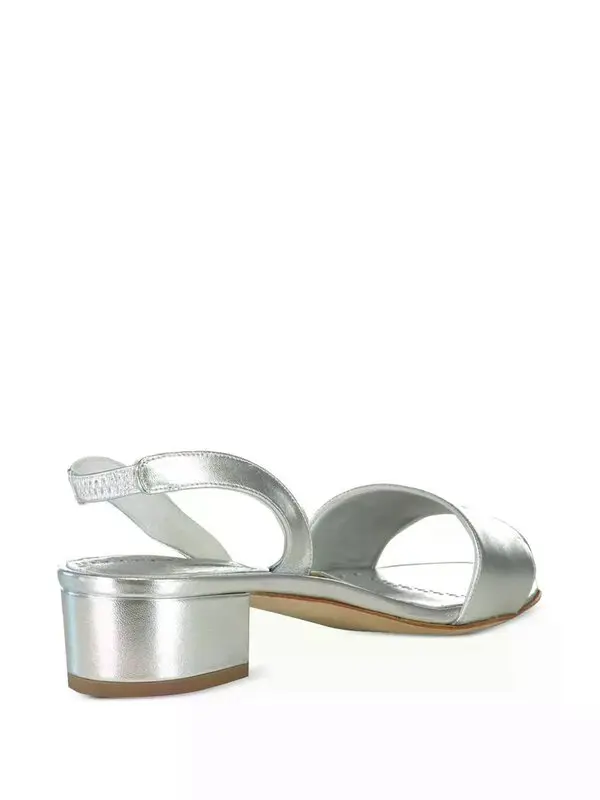 Manolo Blahnik Patopia Sandals - Silver