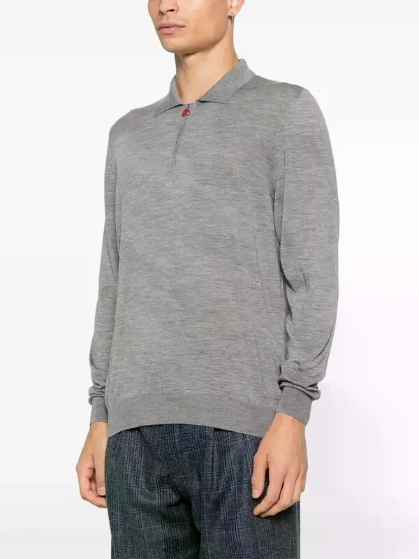 Kiton Mélange-effect Polo Shirt