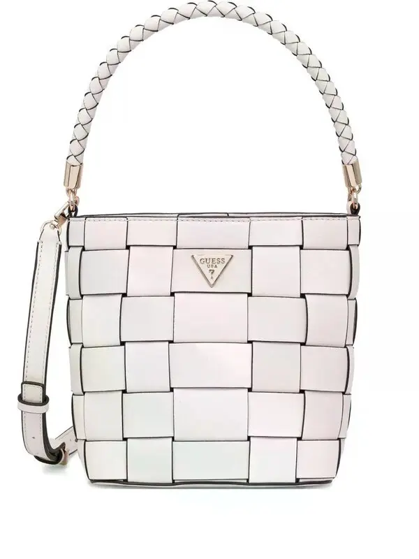 Guess Woven Top-handle Tote Bag