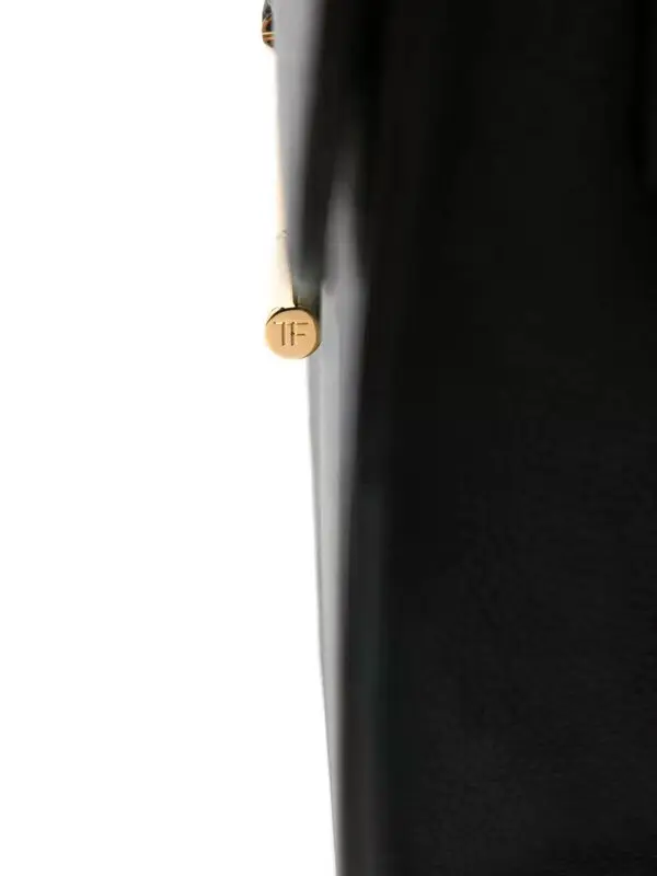 TOM FORD Grain Leather Cross Body Bag - Brown
