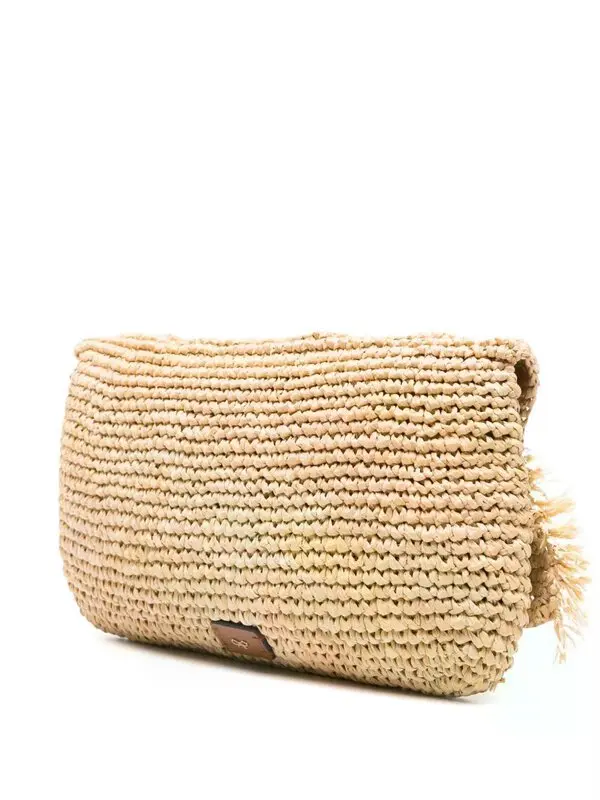 ANYA HINDMARCH Bow Raffia Clutch