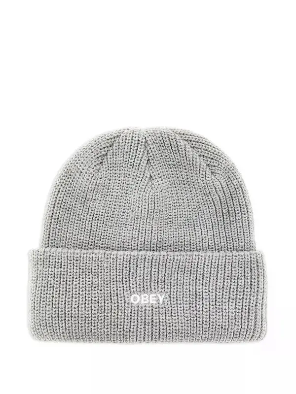 Obey Logo Beanie - Grey