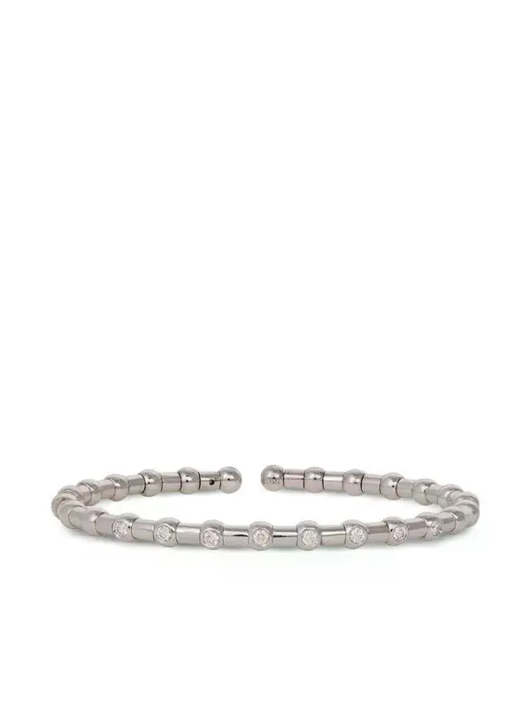 Sidney Garber 18k White Gold Holly Diamond Bracelet - Silver