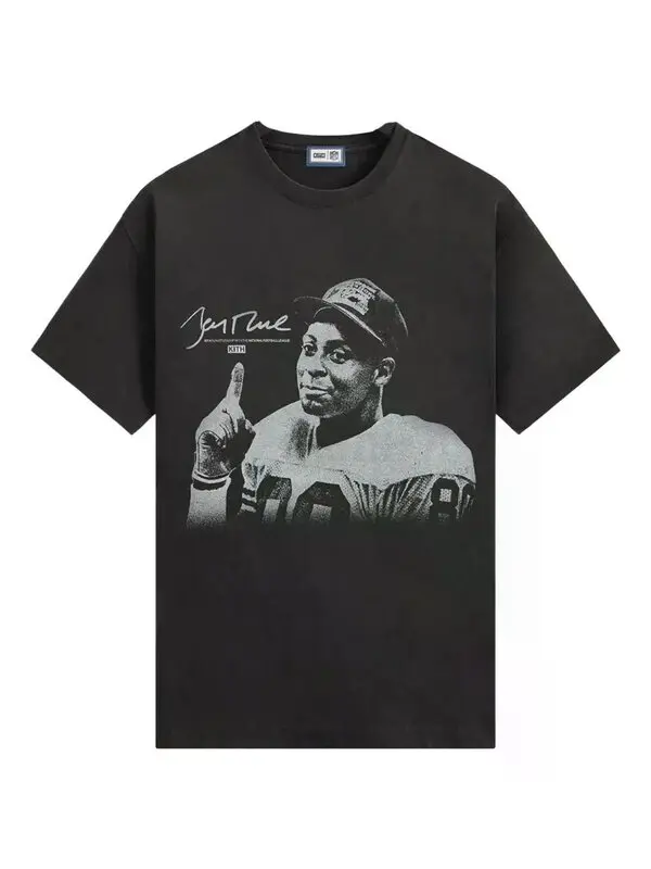 Kith Nfl Jerry Rice Jones Cotton T-shirt - Black