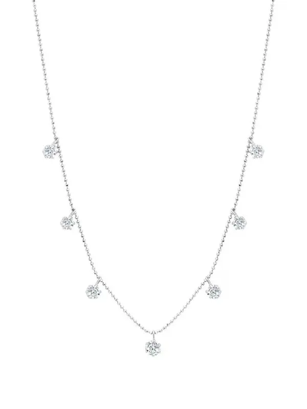 GRAZIELA 18k Gold Diamond Necklace - White