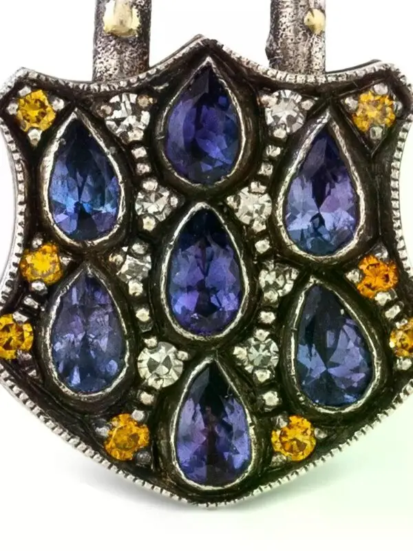 SEVAN BIÇAKÇI Sterling Padlock Pendant With Tanzanite And Diamond