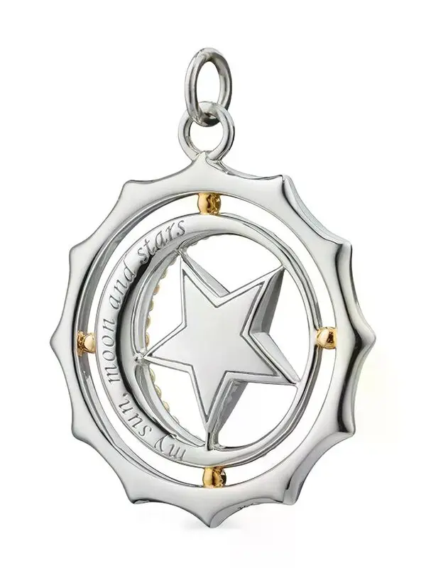 Monica Rich Kosann My Sun, Moon, And Stars Embellished Pendant - Silver