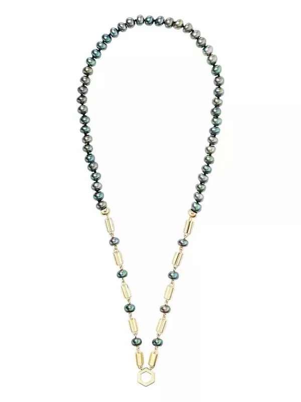 Harwell Godfrey 18k Yellow Pearl Beaded Necklace - Gold