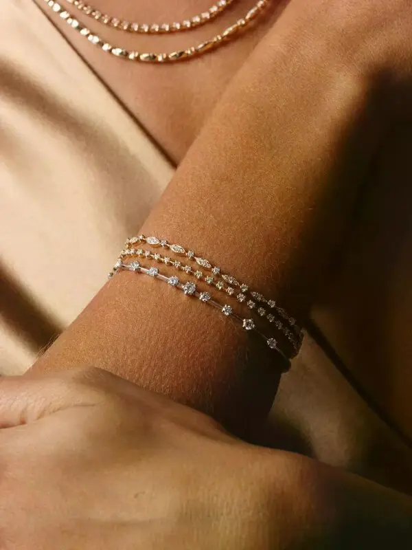 Kwiat 18k White Gold Starry Night Bracelet - Silver
