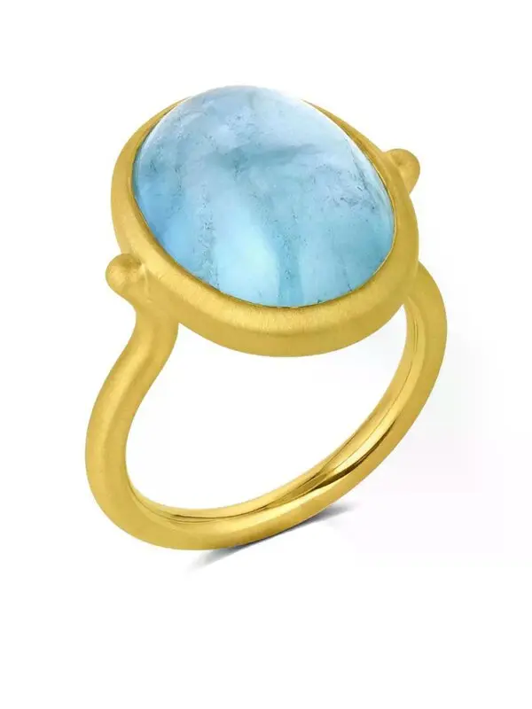 LEIGH MAXWELL 18k Yellow Aquamarine Ring - Gold
