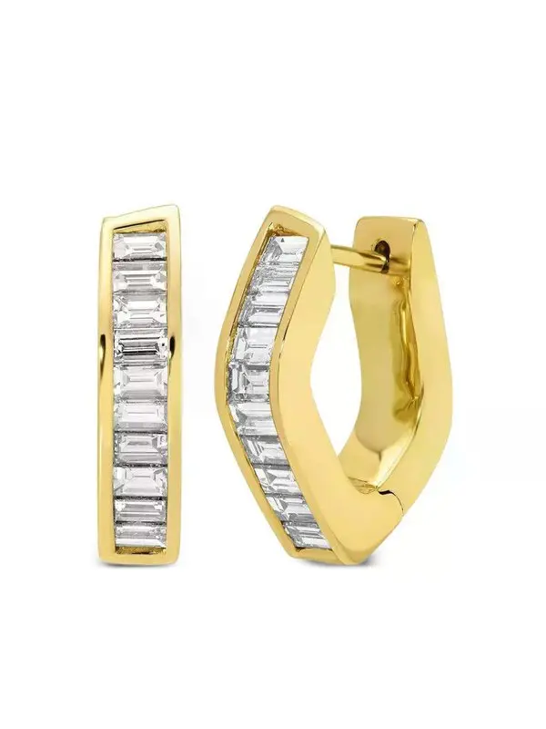 ANITA KO 18k Yellow Georgie Diamond Hoop Earrings - Gold