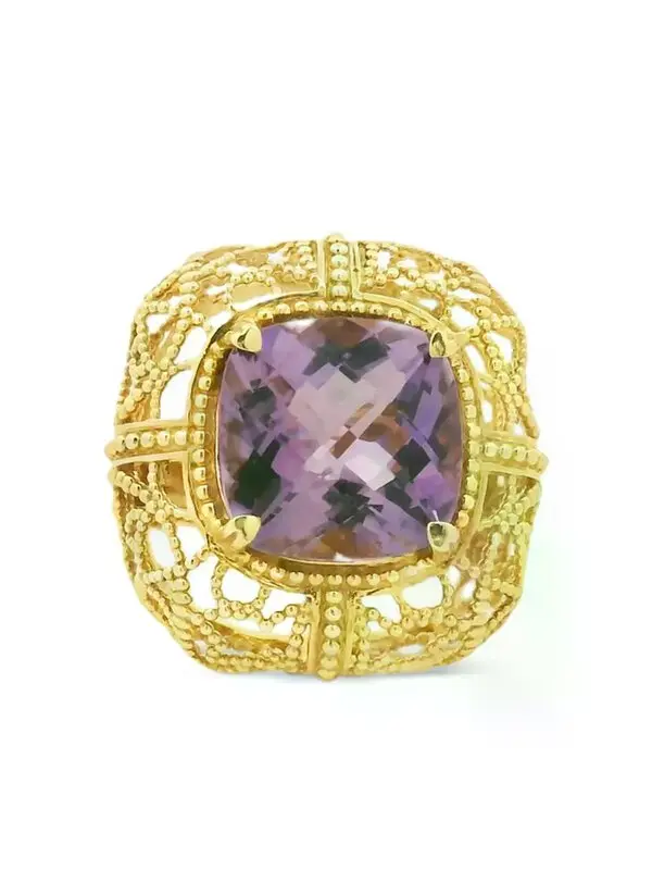 LISA NIK 18k Yellow Amethyst Ring - Gold