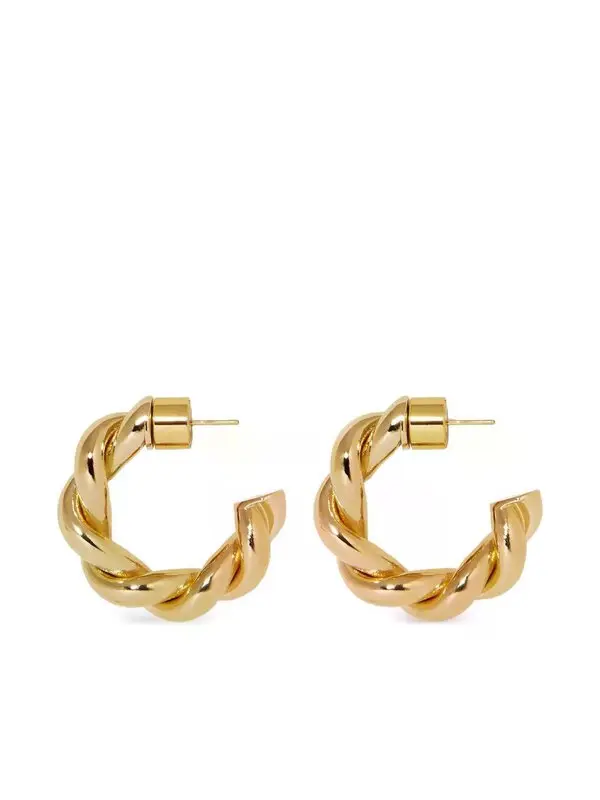 JENNIFER FISHER Twisted Lilly Huggie Earrings - Gold