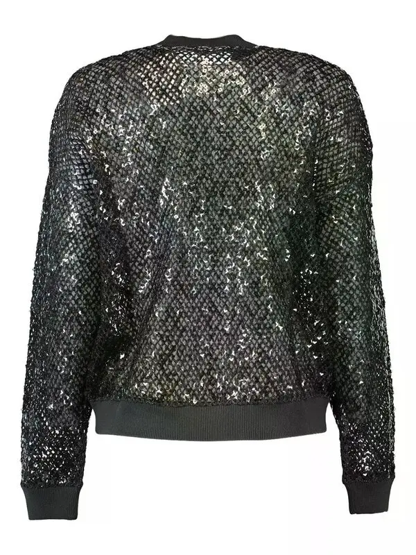 Brunello Cucinelli Sequin-knitted Bomber Jacket