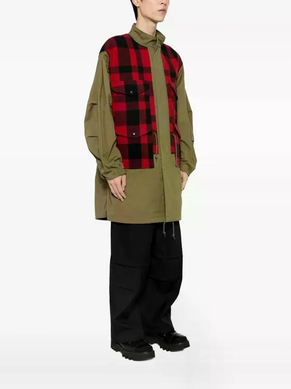 Junya Watanabe Checked Fishtail Parka