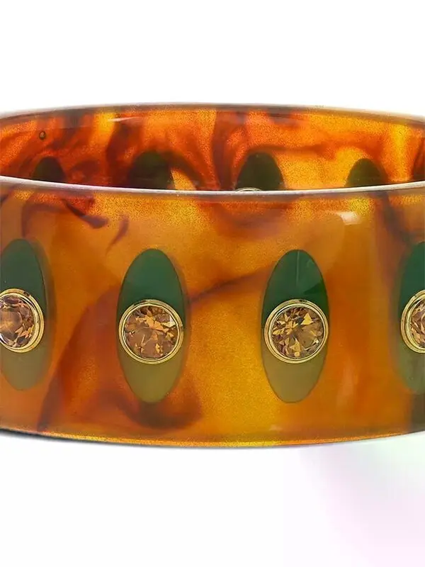 Mark Davis 18k Yellow Gold Bakelite Citrine Bracelet