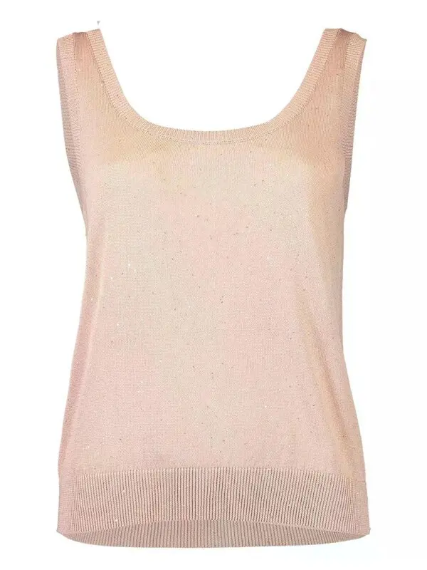 Eleventy Scoop-neck Tank Top