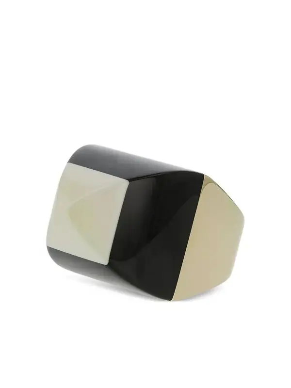 Mark Davis 18k Yellow Kendall Bakelite Ring - Gold