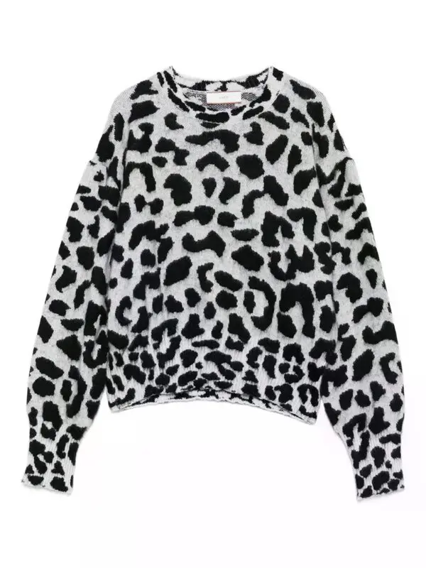 AKEP Patterned Crew Neck Sweater