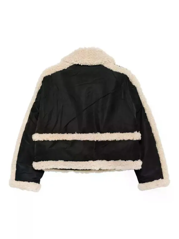 STAND STUDIO Faux Shearling-trim Jacket