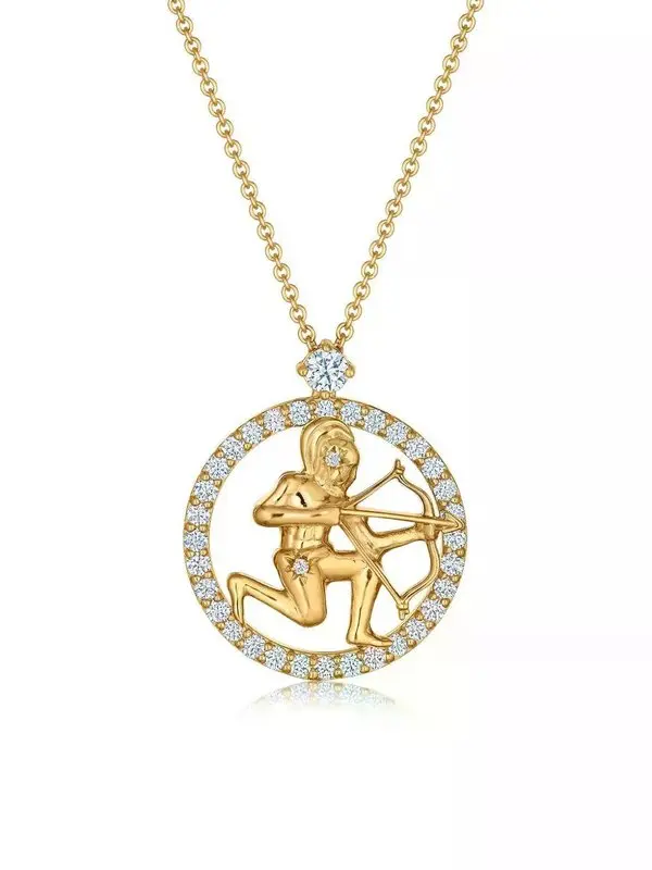 Kwiat 18k Yellow Sagittarius Diamond Pendant Necklace - Gold