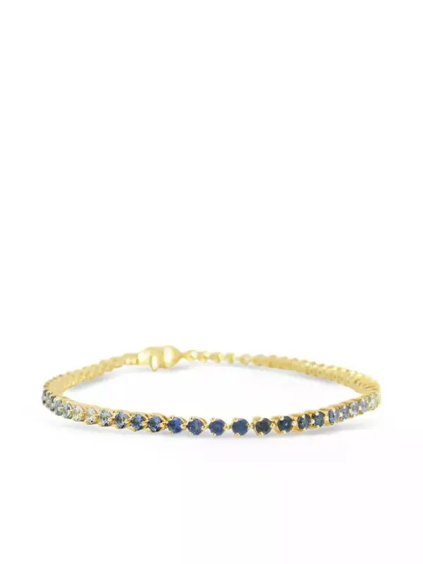LISA NIK 18k Yellow Gold Ombre Sapphire Bracelet - Blue