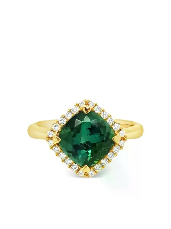 LISA NIK 18k Yellow Diamond And Tourmaline Ring - Gold
