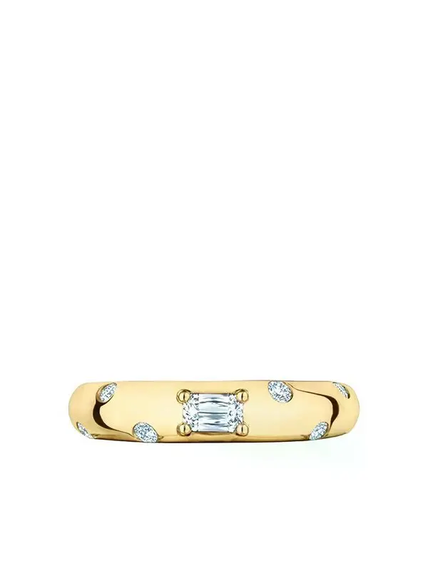 Kwiat 18k Yellow Cobblestone Ashoka Diamond Ring - Gold