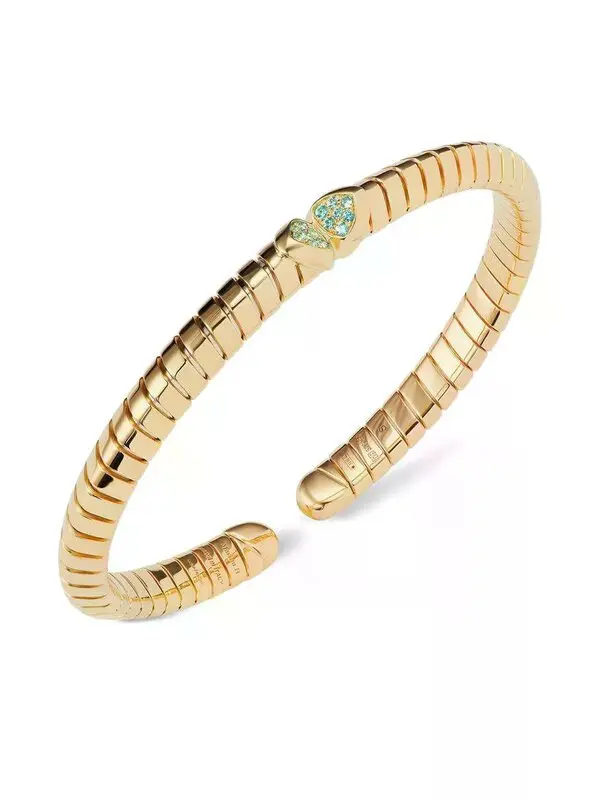 Marina B 18k Yellow Trisolina Paraiba Tourmaline Bangle - Gold