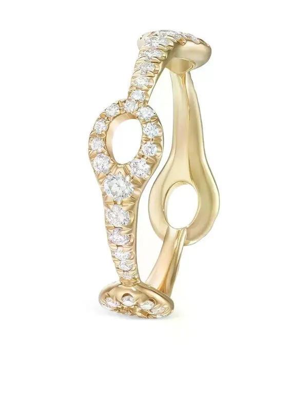 Melissa Kaye 18k Yellow Small Lola Diamond Needle Ring - Gold