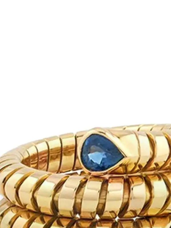 Marina B 18k Yellow Trisola Sapphire Ring - Gold