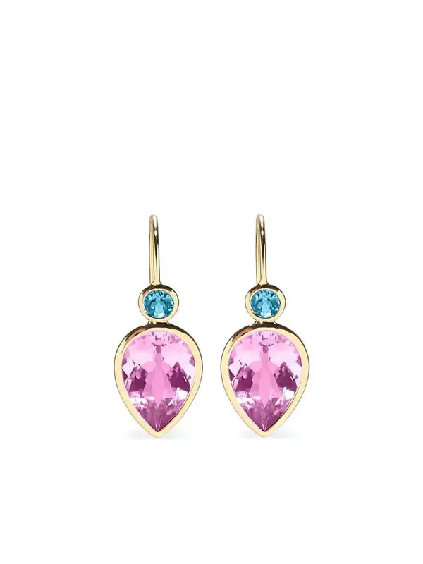 LIZZIE FORTUNATO 14k Yellow Hera Topaz Earrings - Gold