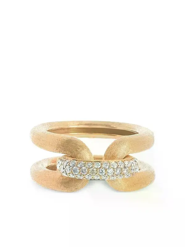 NANIS 18k Yellow Link Diamond Ring - Gold