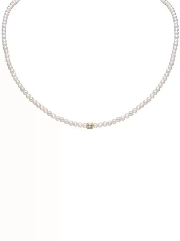 MOKSH 18k Yellow Diamond And Freshwater Pearl Necklace - Gold
