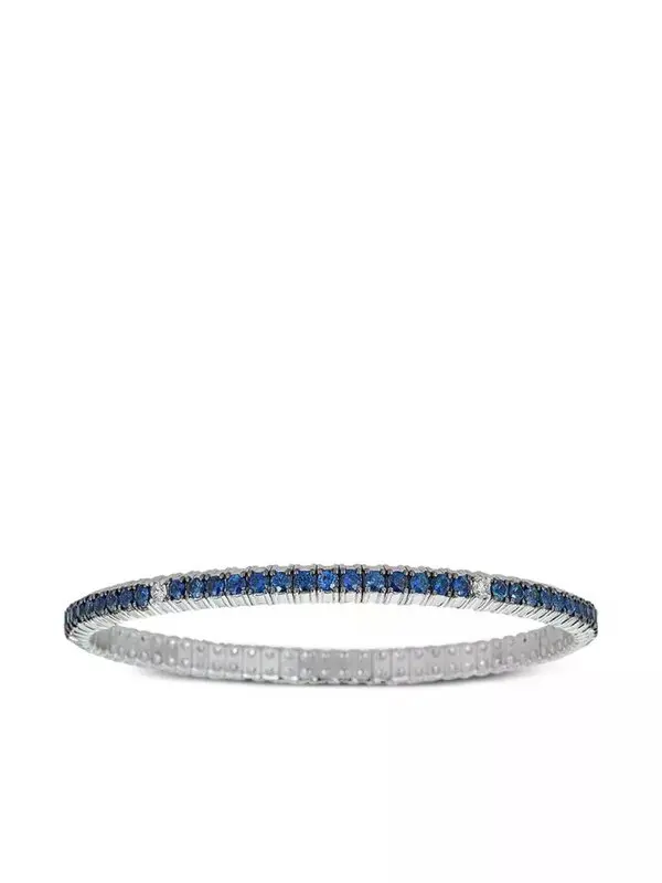ZYDO 18k White Gold Sapphire Bracelet - Silver