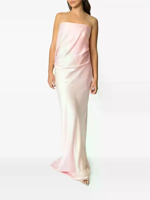 THE SEI Draped Strapless Dress