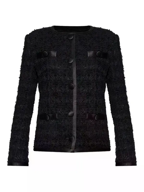 Dolce & Gabbana Buttoned-trim Jacket - Black