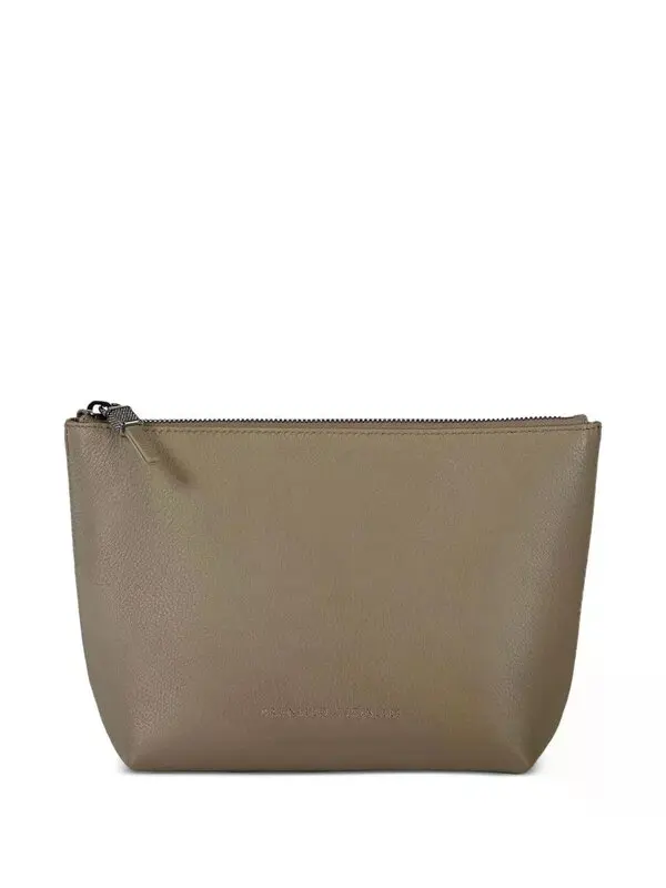 Brunello Cucinelli Leather Zipper Pouch