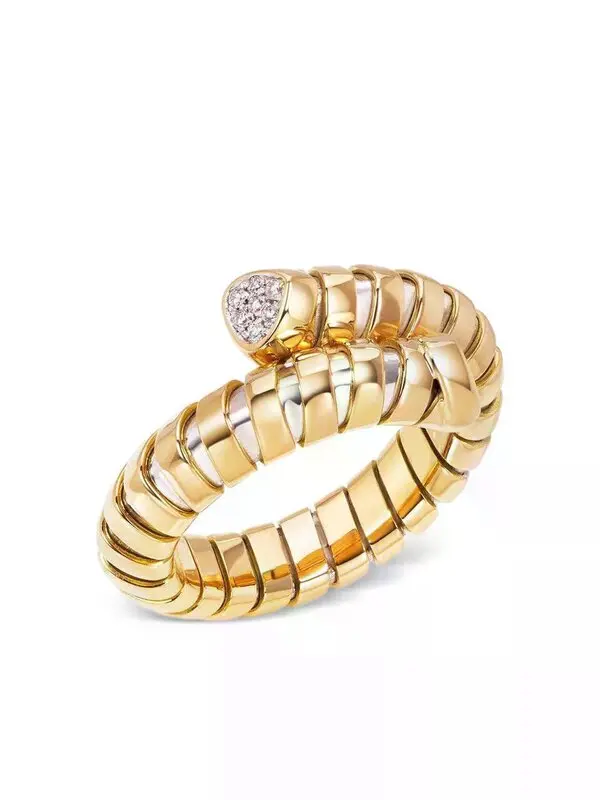 Marina B 18k Yellow Diamond Trisolona Ring - Gold